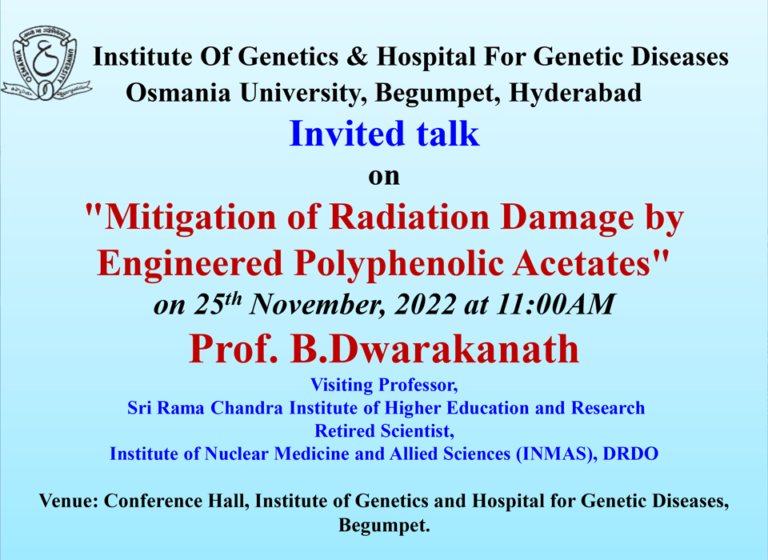 Welcome to Institute of Genetics & Hospital for Genetic Diseases | OU ...