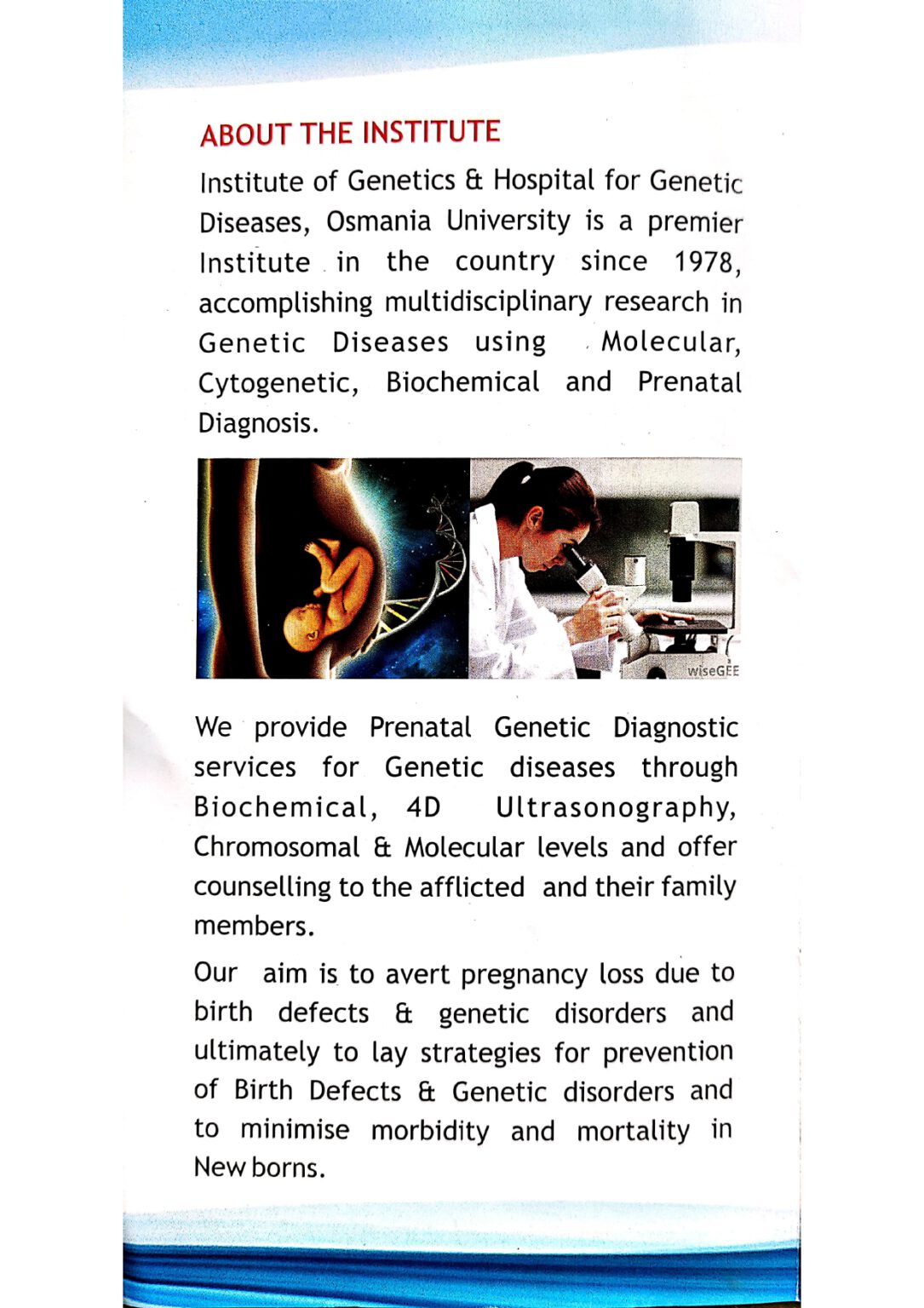 Welcome to Institute of Genetics & Hospital for Genetic Diseases | OU ...
